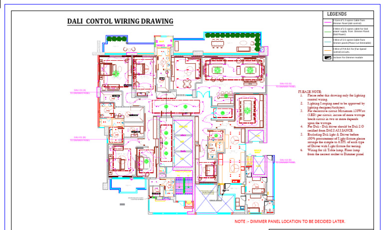 Dali Control Wiring Drawing | PDF | Elevator | Electrical Wiring