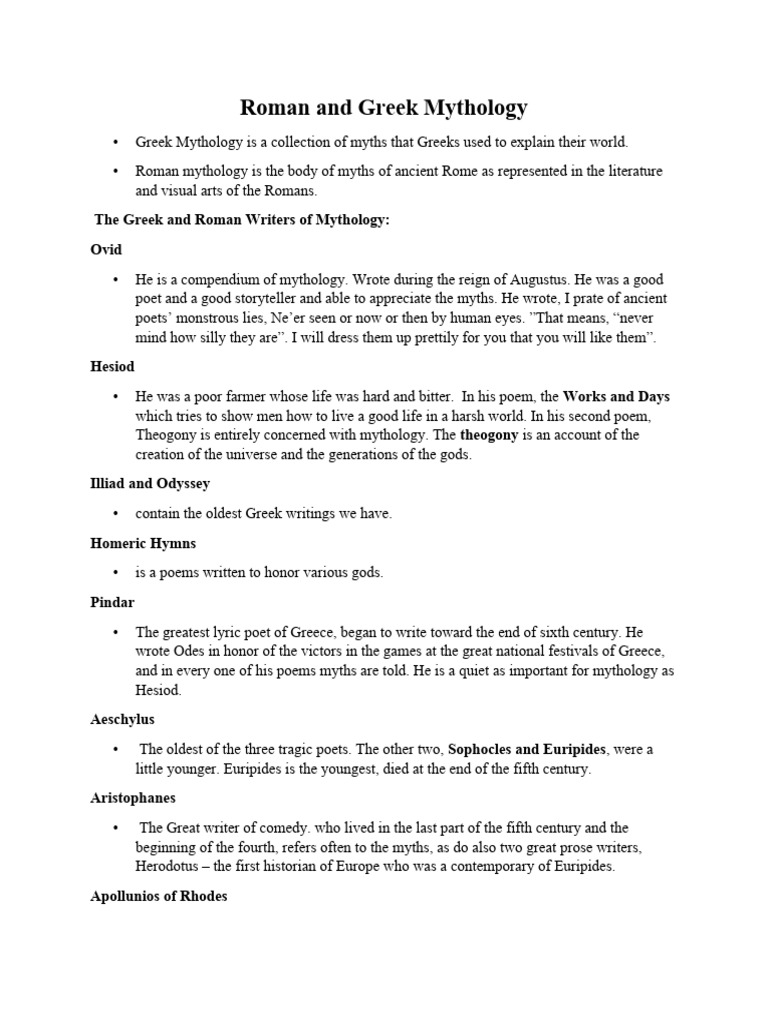 6-Roman-and-Greek-Mythology - Bayot | PDF | Greek Mythology | Zeus