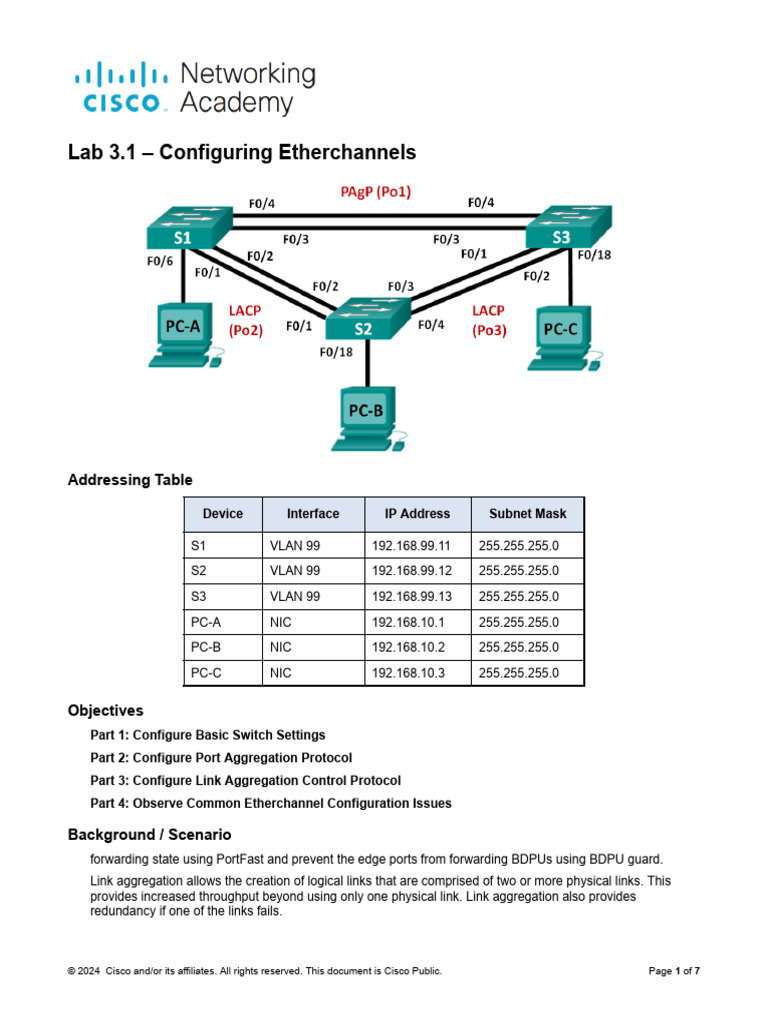 Lab 3.1 | PDF | Computer Network | Ip Address