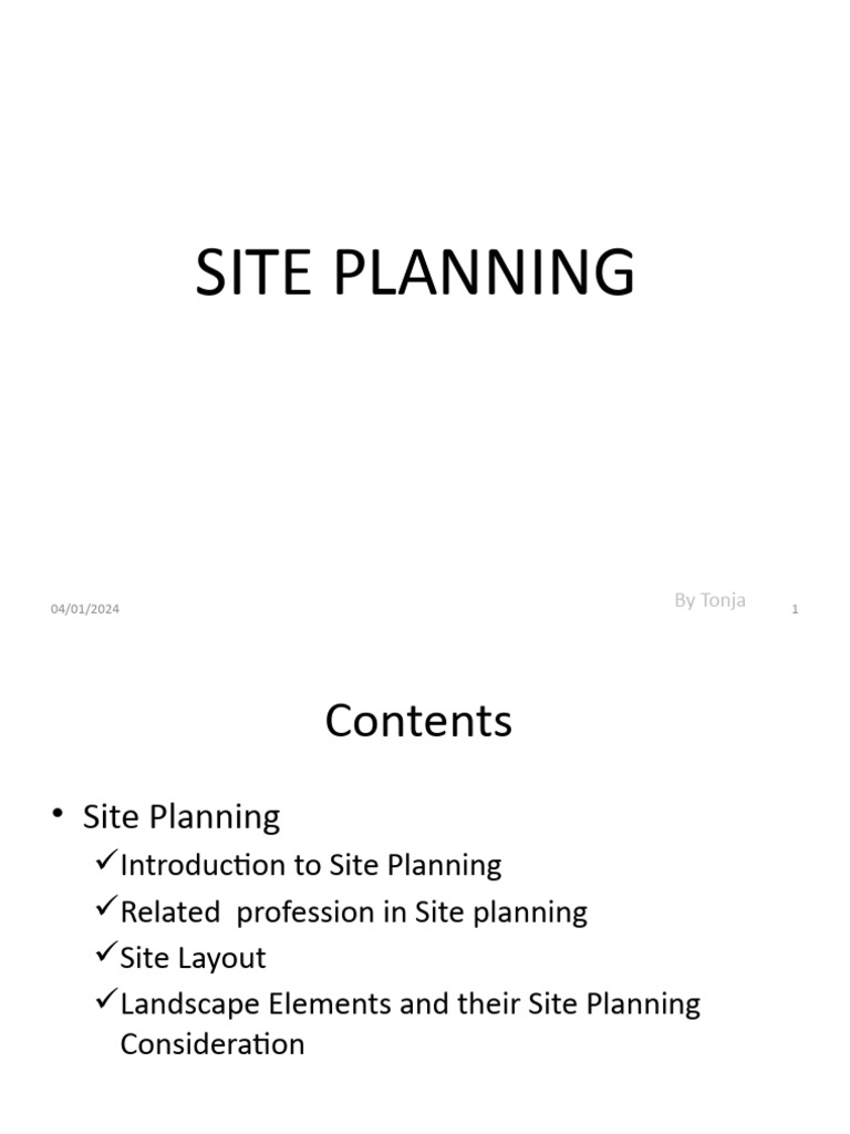 Site Planning | PDF | Playground | Trees