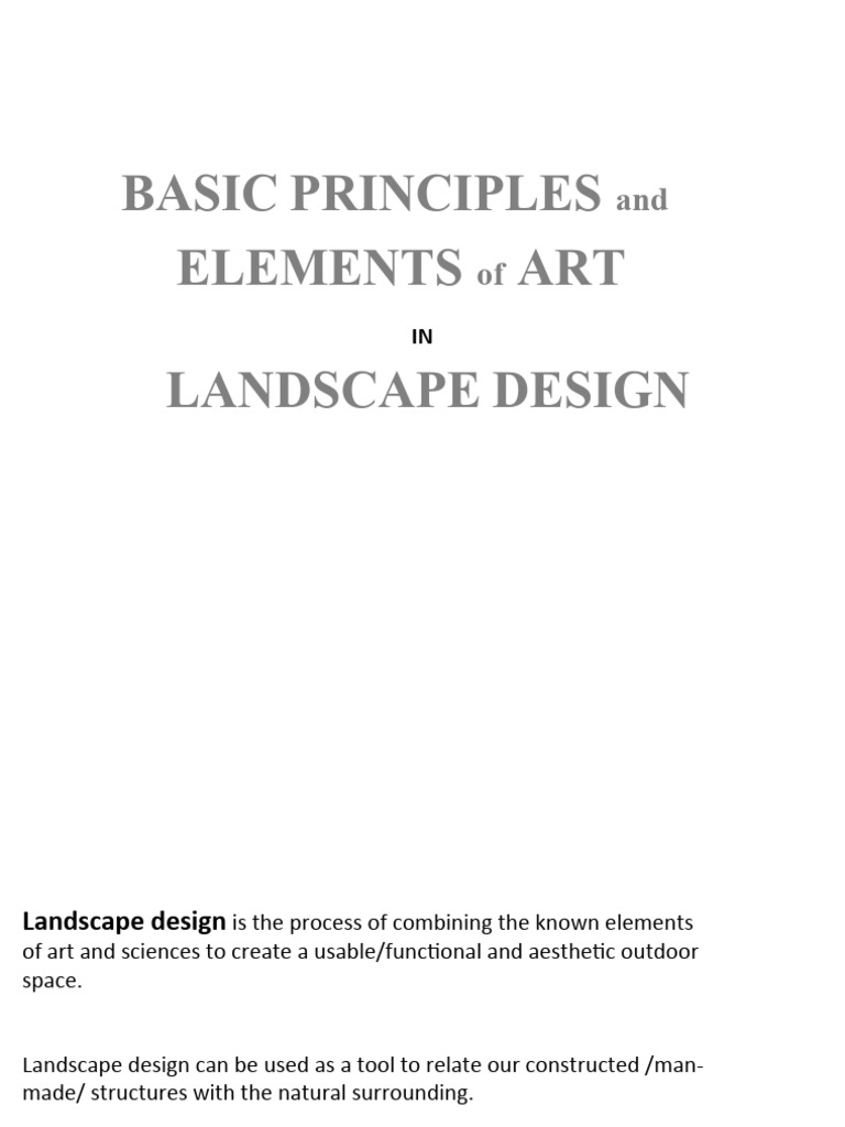 Basic Principles and Elements of Art | PDF | Color | Symmetry