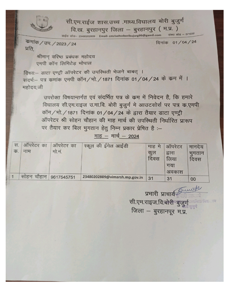 CM Rise Boribujurg March 2024 | PDF