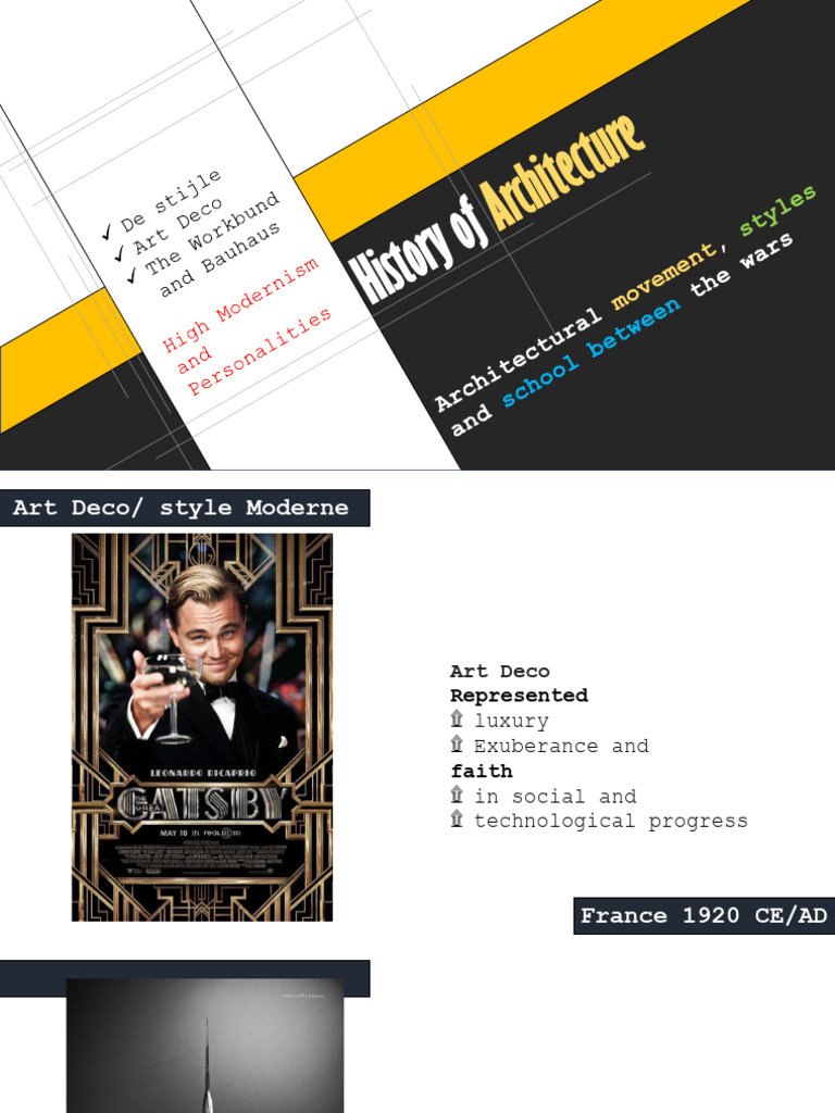 Modernism | PDF | Art Deco | Architectural Styles