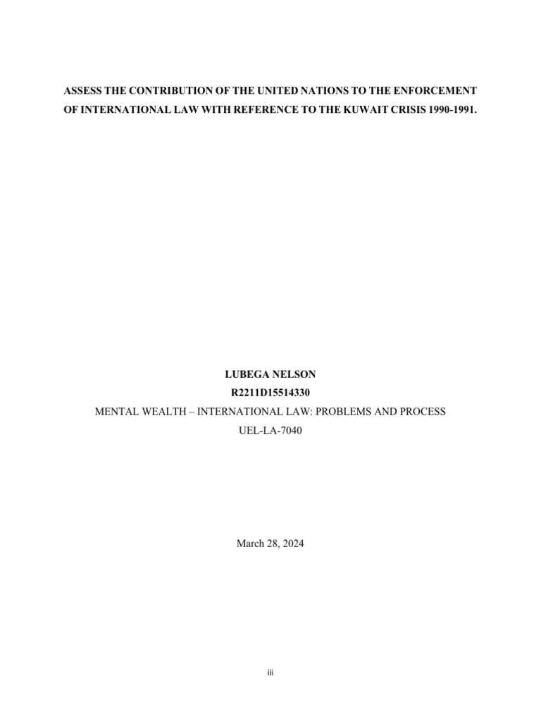 Research Proposal | PDF | United Nations | International Relations