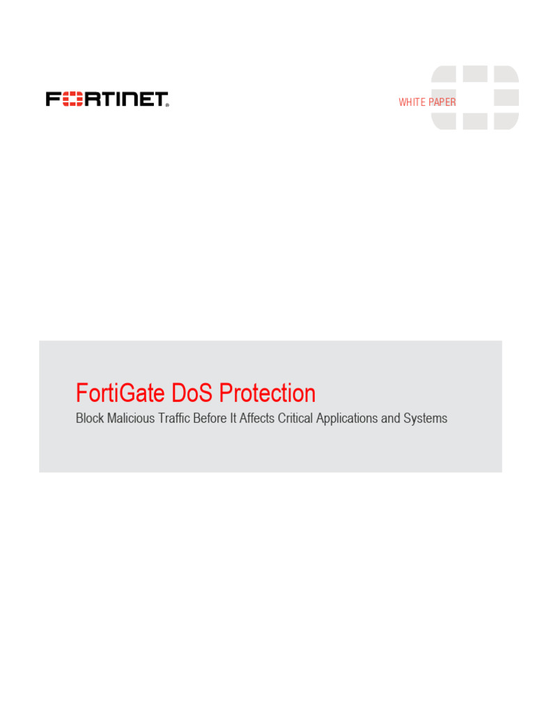 WP DOS Fortigate | Download Free PDF | Denial Of Service Attack ...