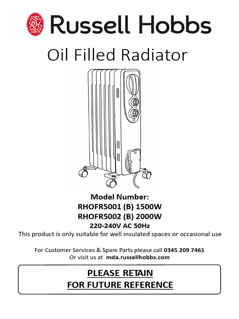 RHOFR5002 Instruction Manual | PDF | Ac Power Plugs And Sockets | Thermostat