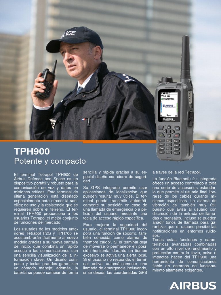 Terminal Tetrapol TPH900: Características Clave | PDF | Terminal de ...