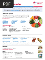 BakerIDI Factsheet Healthy Snacks | PDF | Fruit | Popcorn
