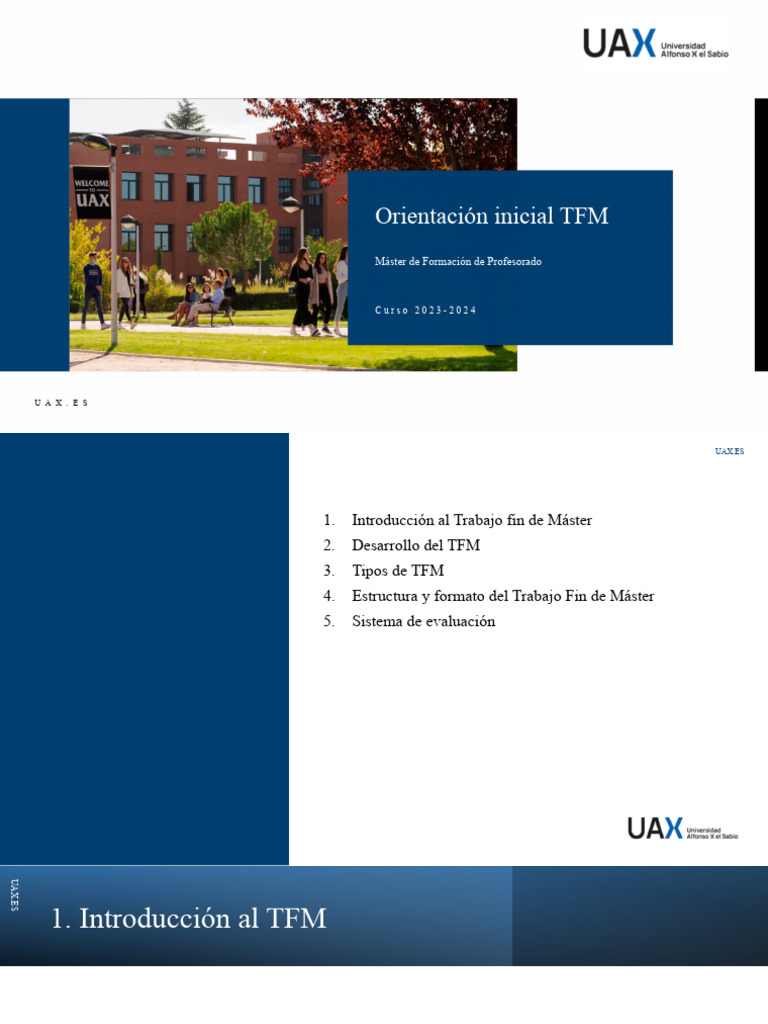 Sesión Inicial TFM | PDF