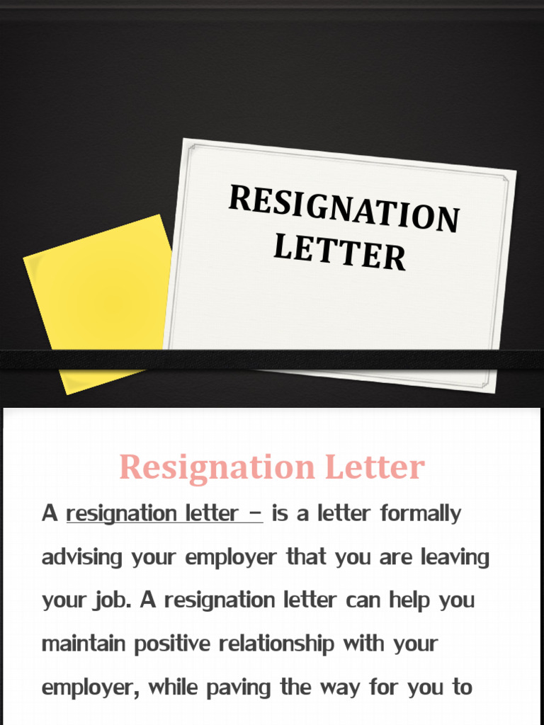 Dokumen - Tips - Resignation Letter Powerpoint | PDF