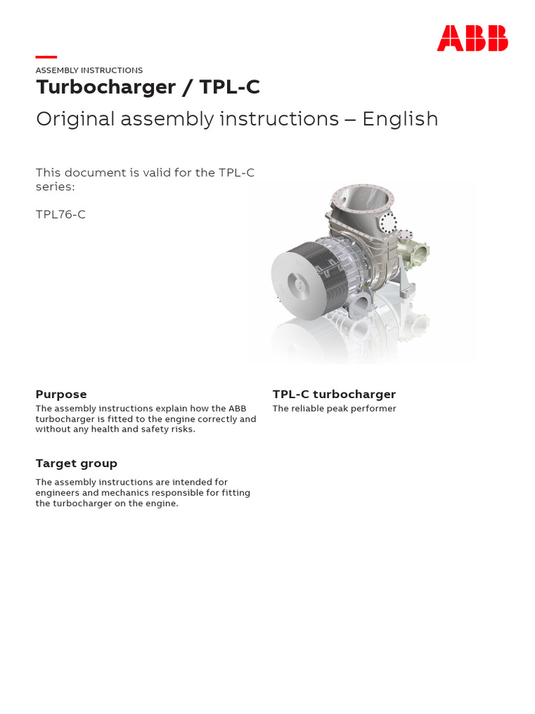 ABB Turbo TPL-C Assembling | PDF | Personal Protective Equipment ...