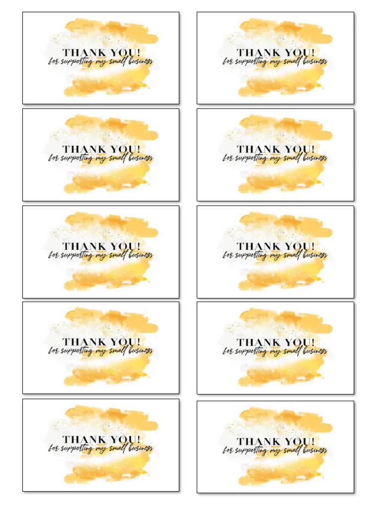 Thank You Card | PDF