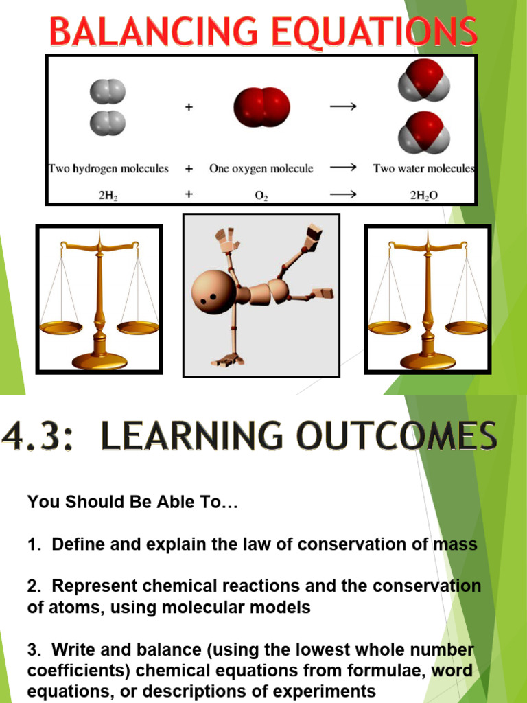 Balancing CHEMICAL EQUATIONS | PDF | Chemistry | Chemical Compounds