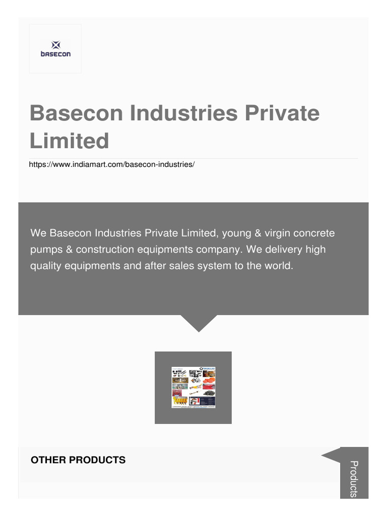 Basecon Industries Private Limited | PDF