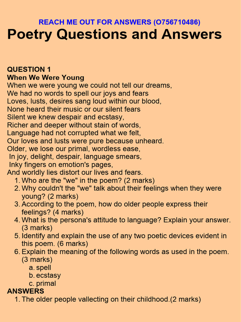Set 8 - 56 Revised Poems Revision Simplified | PDF | Poetry