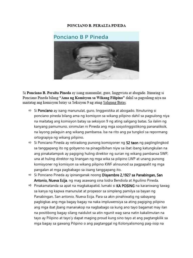 Ponciano B.P Pineda | PDF