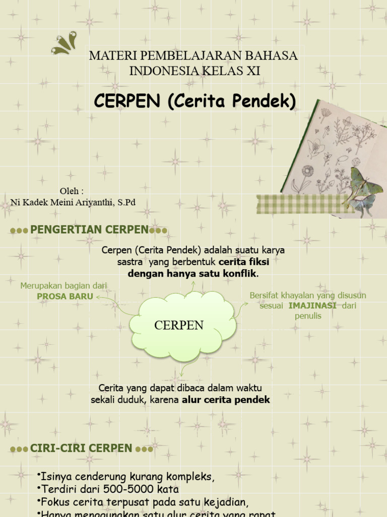 Materi PPT Cerpen | PDF