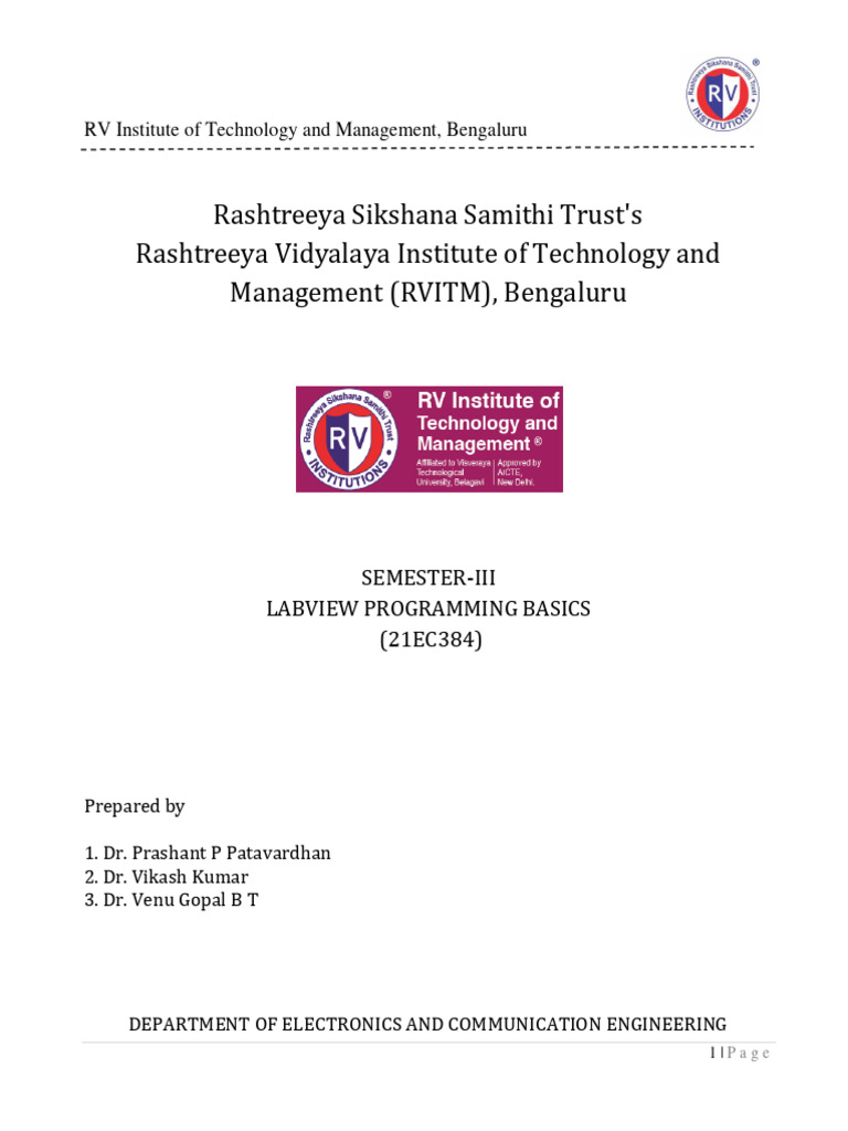 Labview Lab Manual Pdf Cursor User Interface Computing 