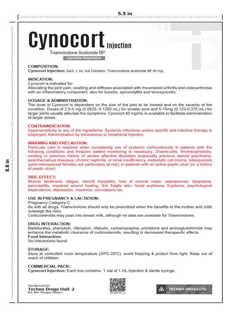 Cynocort Injection Insert - 28!02!2021 | PDF | Osteoarthritis ...