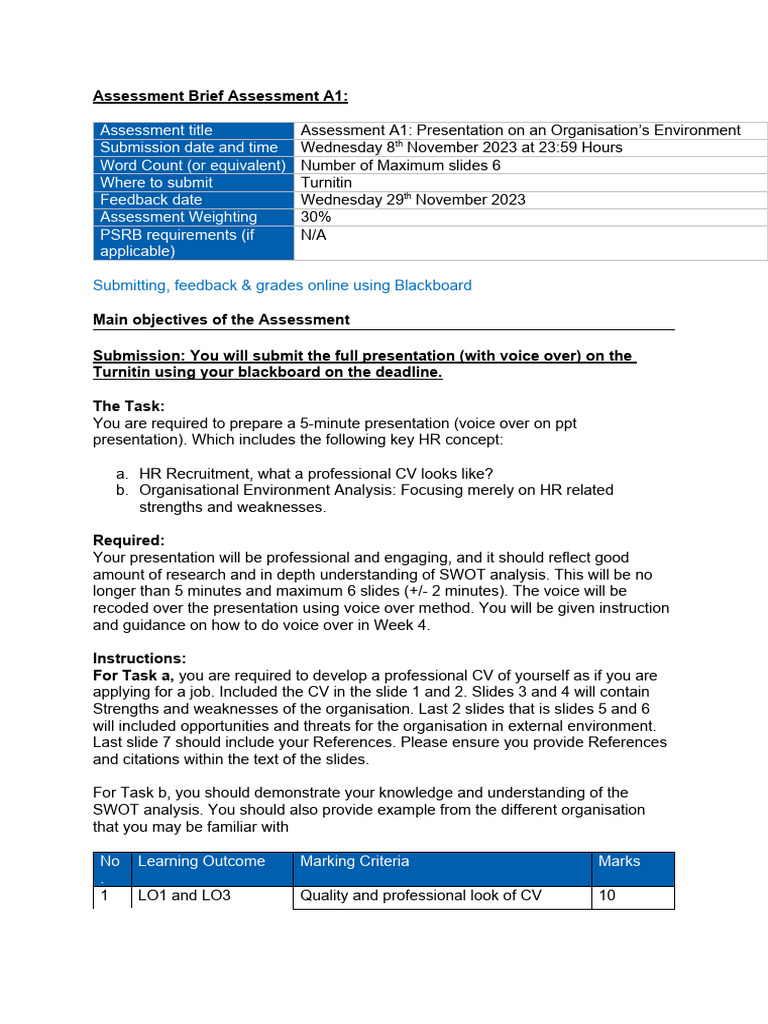 HR SWOT Presentation Guide | PDF | Cognitive Science | Behavior ...
