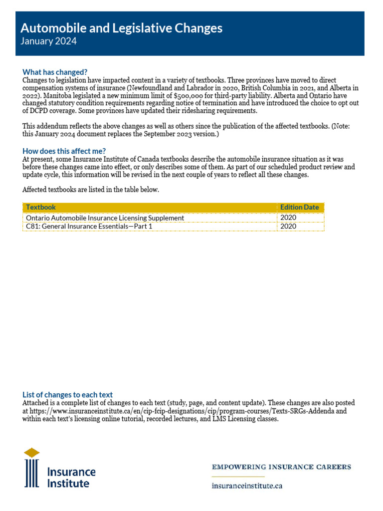 Auto-Legislative-Update Addendum EN Jan2024 ON-version | PDF ...