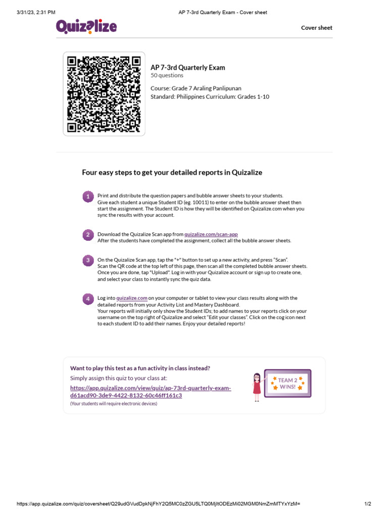AP 7 Third Quarterly Exam Guide | PDF | Software | Computing