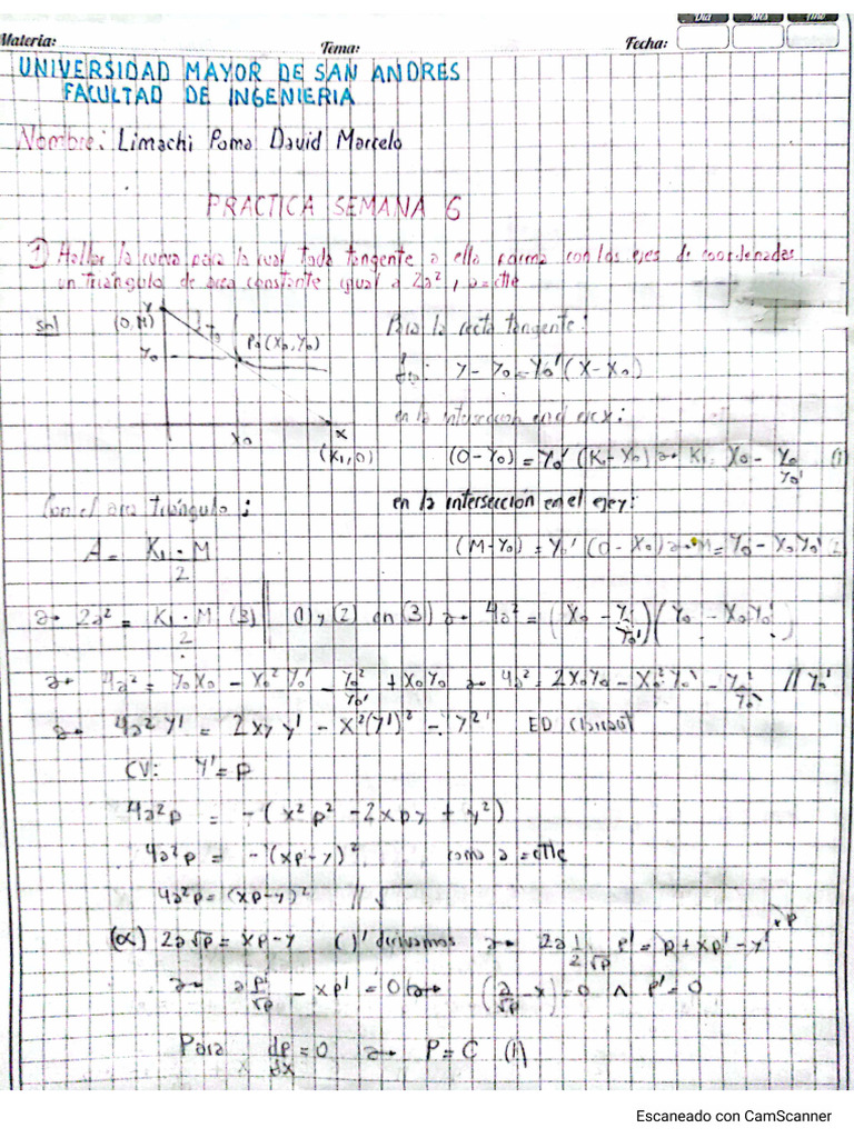 Práctica Mat 207 Semana 6 | PDF