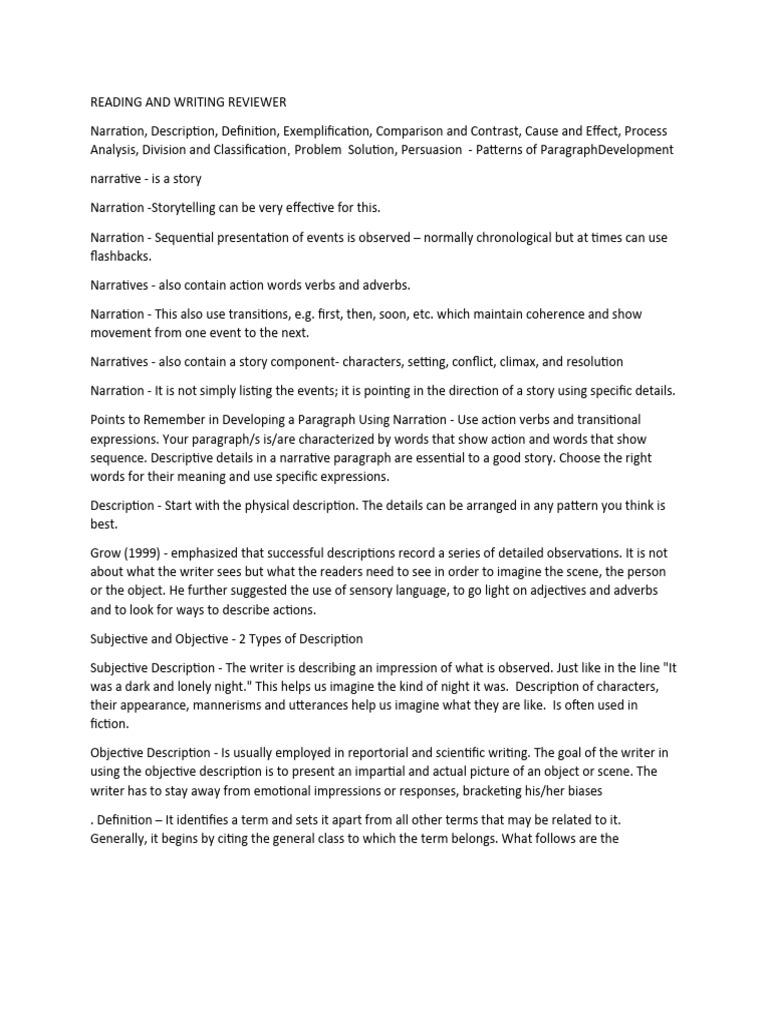 Reading and Writing Reviewer | PDF | Intertextuality | Hypertext