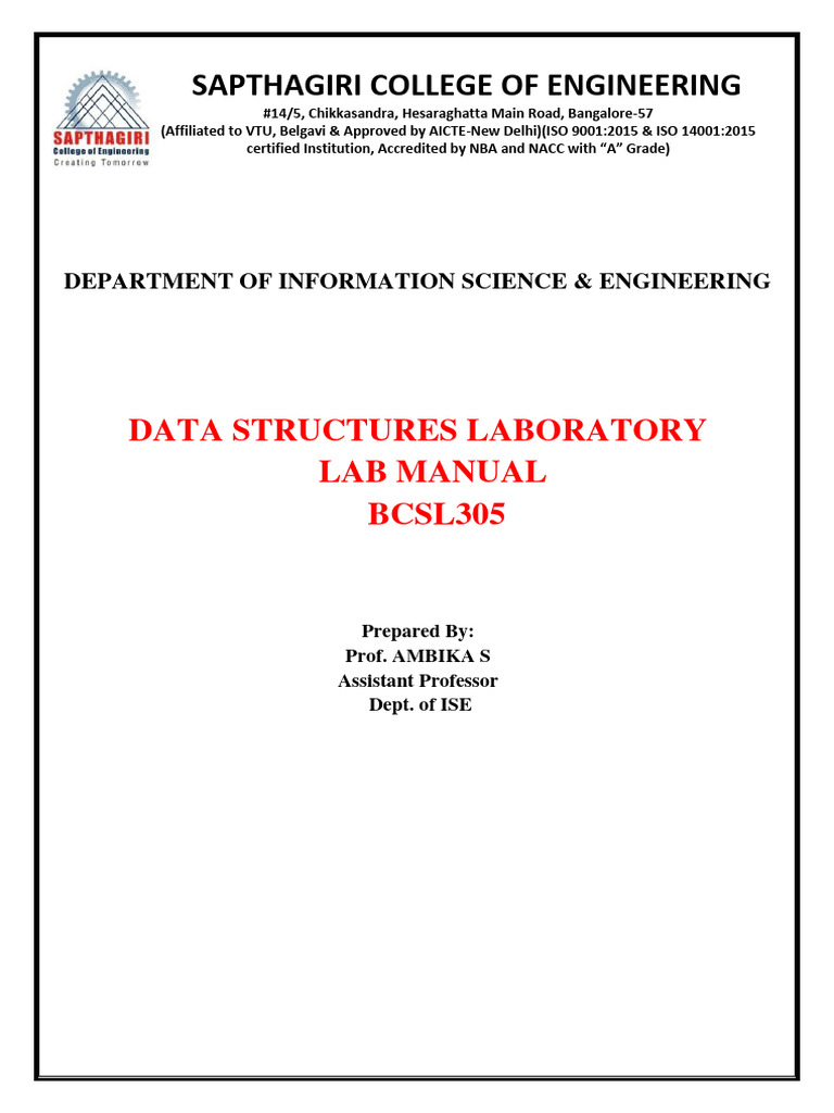 Final Ds Manual | Download Free PDF | Queue (Abstract Data Type) | Computing