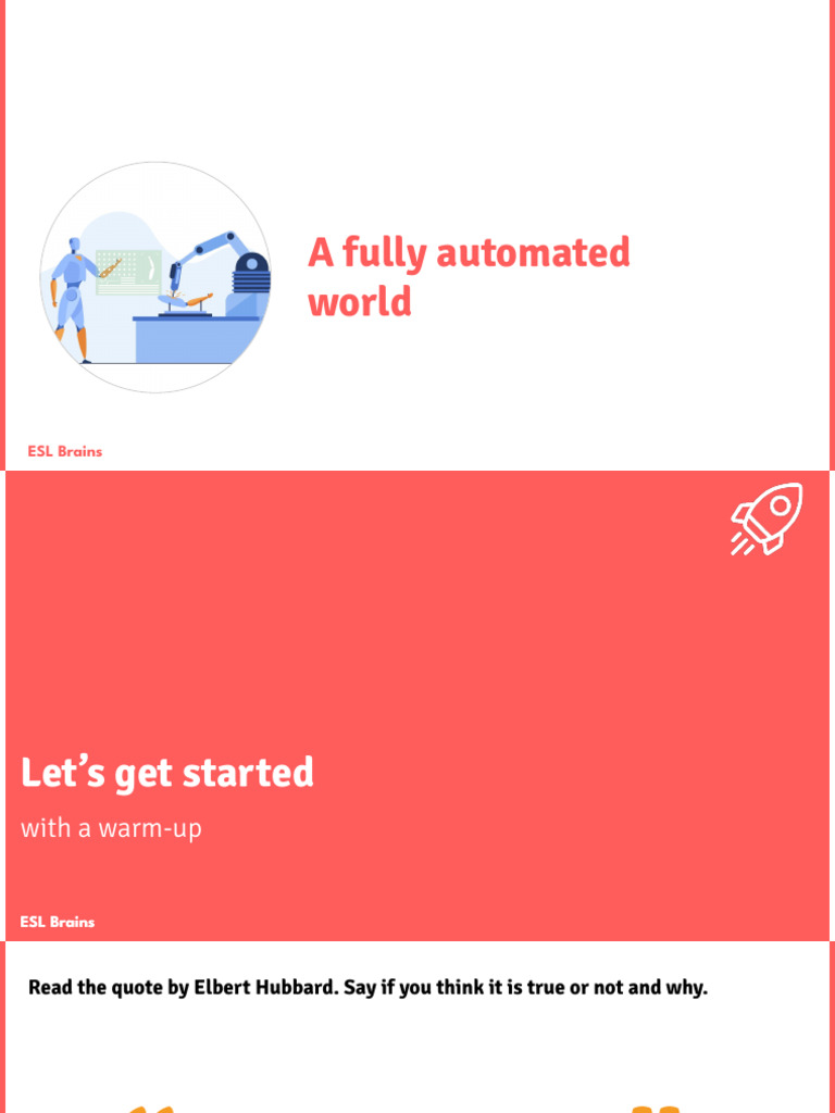 ESL Brains - A Fully Automated World | PDF | Automation | Mind