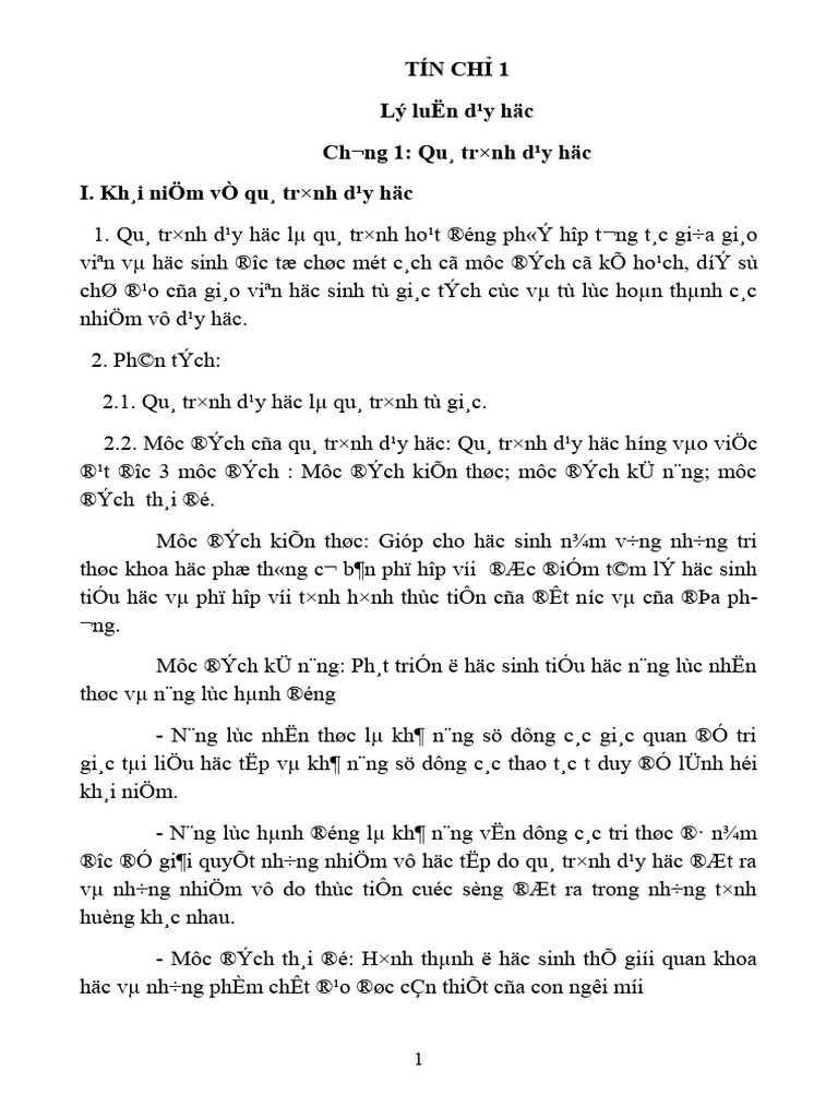 De Cuong Bai Ging TC LLDH | PDF