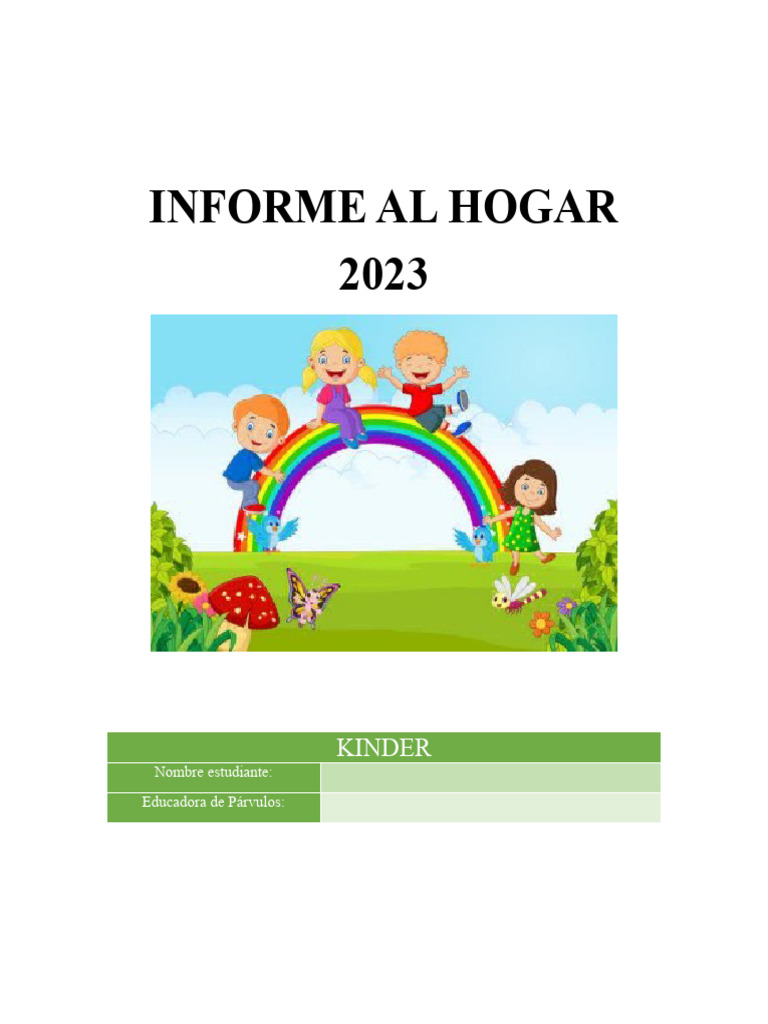 Informe Al Hogar 2023 | PDF | Las emociones | Educación de la primera ...