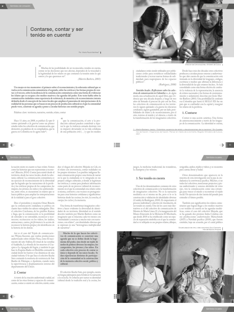 Contar, Ser Tenido en Cuenta - Maria - Paula - Martinez - Concha ...