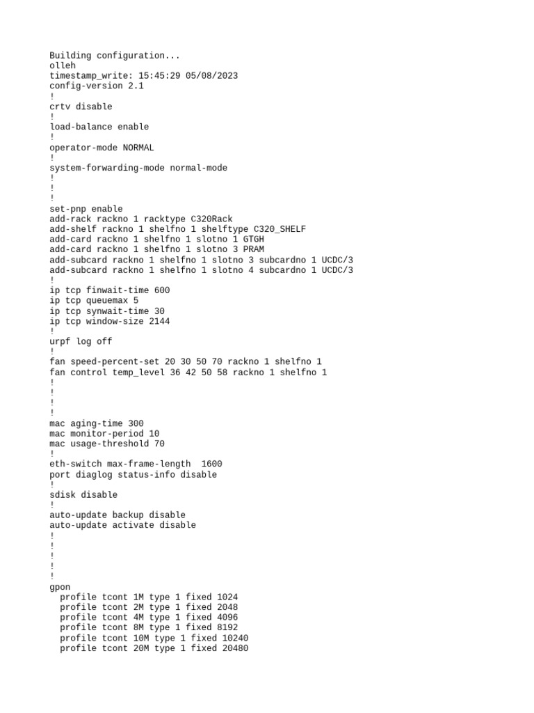 ZTE-New2 Config | PDF | Radius | Secure Shell