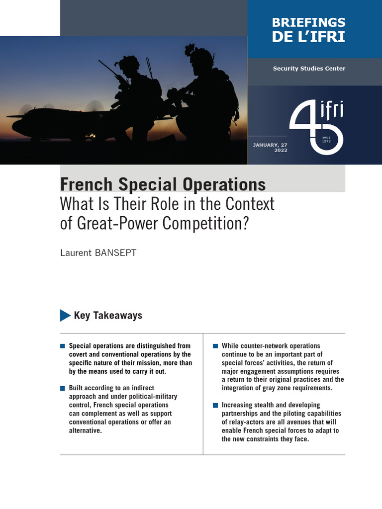 Bansept French Special Operations 2022 | PDF | Special Forces | Special Operations