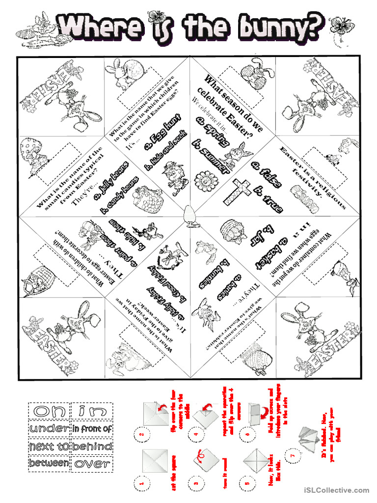 Easter Cootie Catcher Activity | PDF