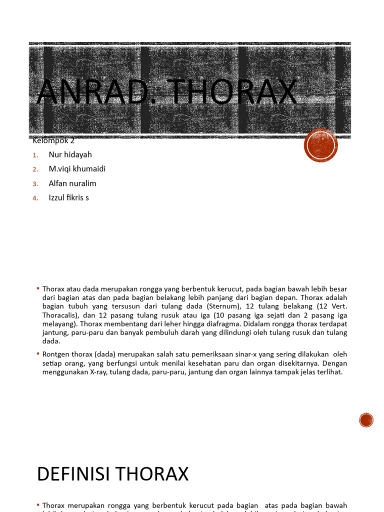 Thorax 1 | PDF