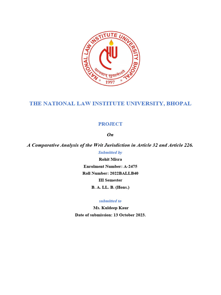 Consti I | PDF | Writ | Habeas Corpus