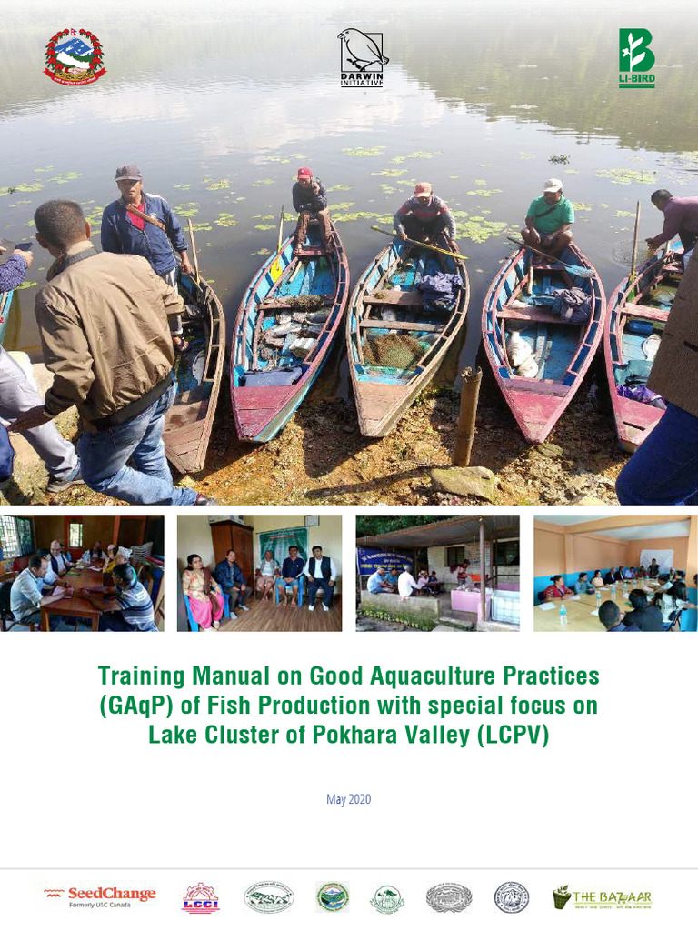 Training Manual On Good Aquaculture Practices GAqP of Fish Production ...