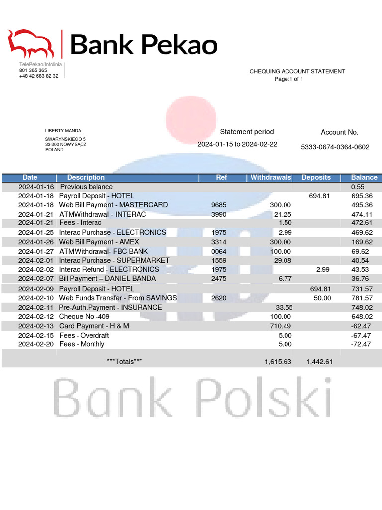 Poland | Download Free PDF | Payments | Transaction Account