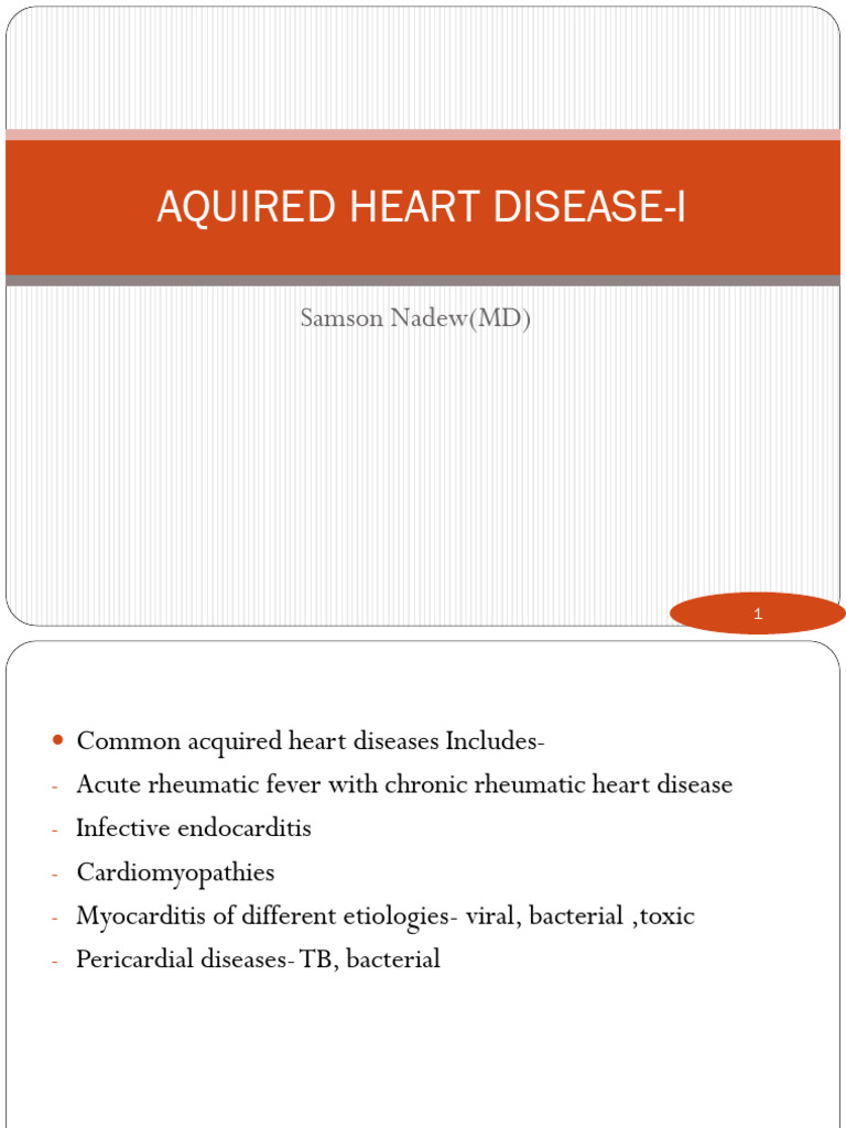 Aquired Heart Disease - I | PDF | Diastole | Heart