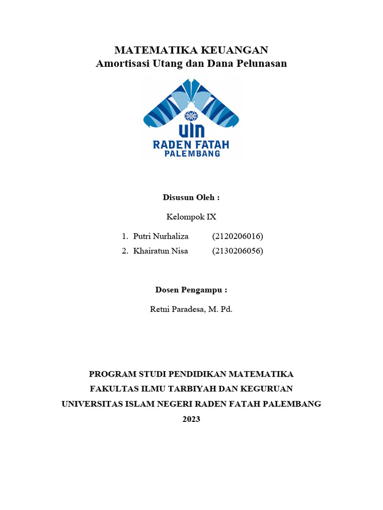 Amortisasi Utang & Dana Pelunasan | PDF