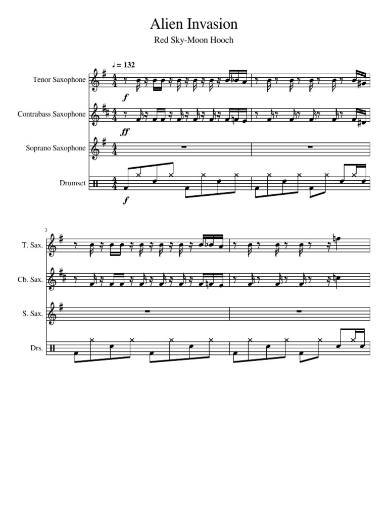 Alien Ivasion-Moon Hooch | PDF | Orchestras | Popular Music