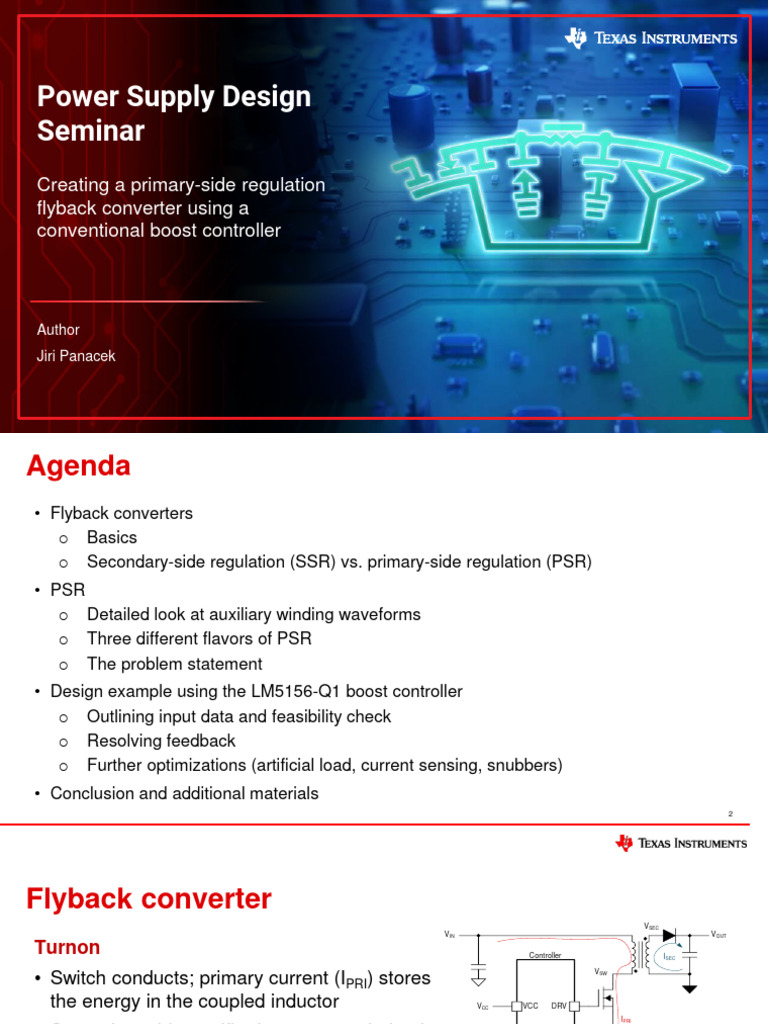 Creating A Primary-Side Regulation Flyback | PDF | Electromagnetic ...
