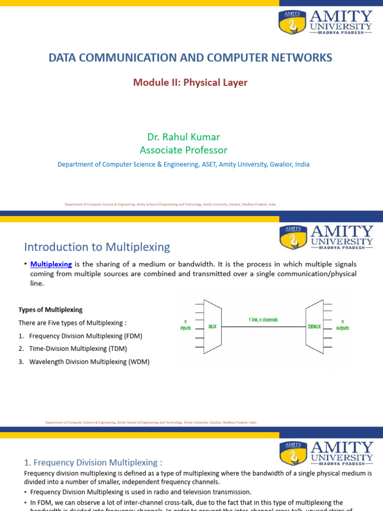 DCCN Module 2 | PDF | Cellular Network | Transmission Medium