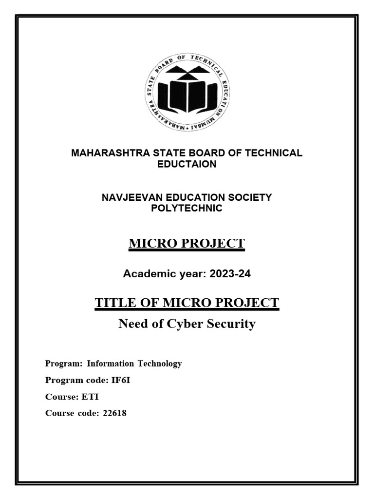ETI Microproject1 | PDF | Security | Computer Security
