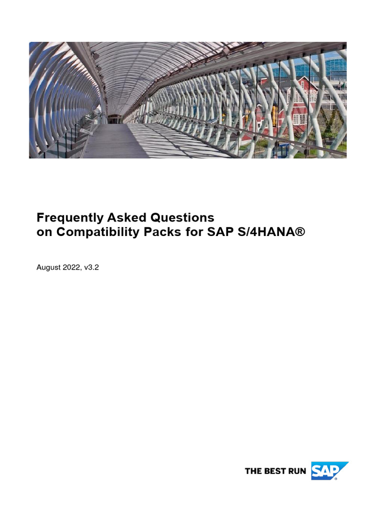 S4HANA Compatibility Packs FAQ Public - V3.2 | PDF | Disclaimer
