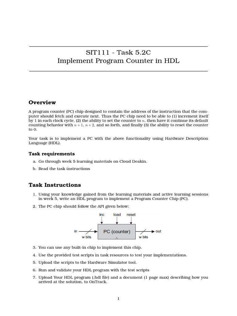 SIT111 5.2C TaskSheet | PDF