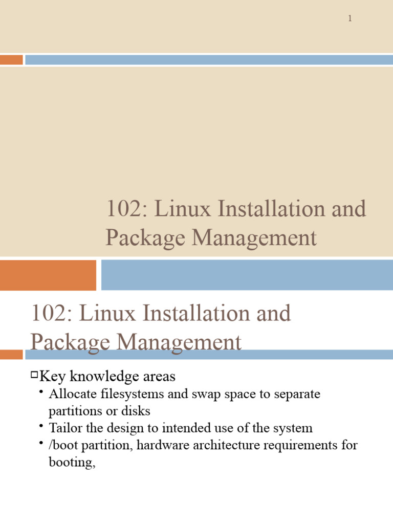 Linux Installation & Package Management Guide | PDF