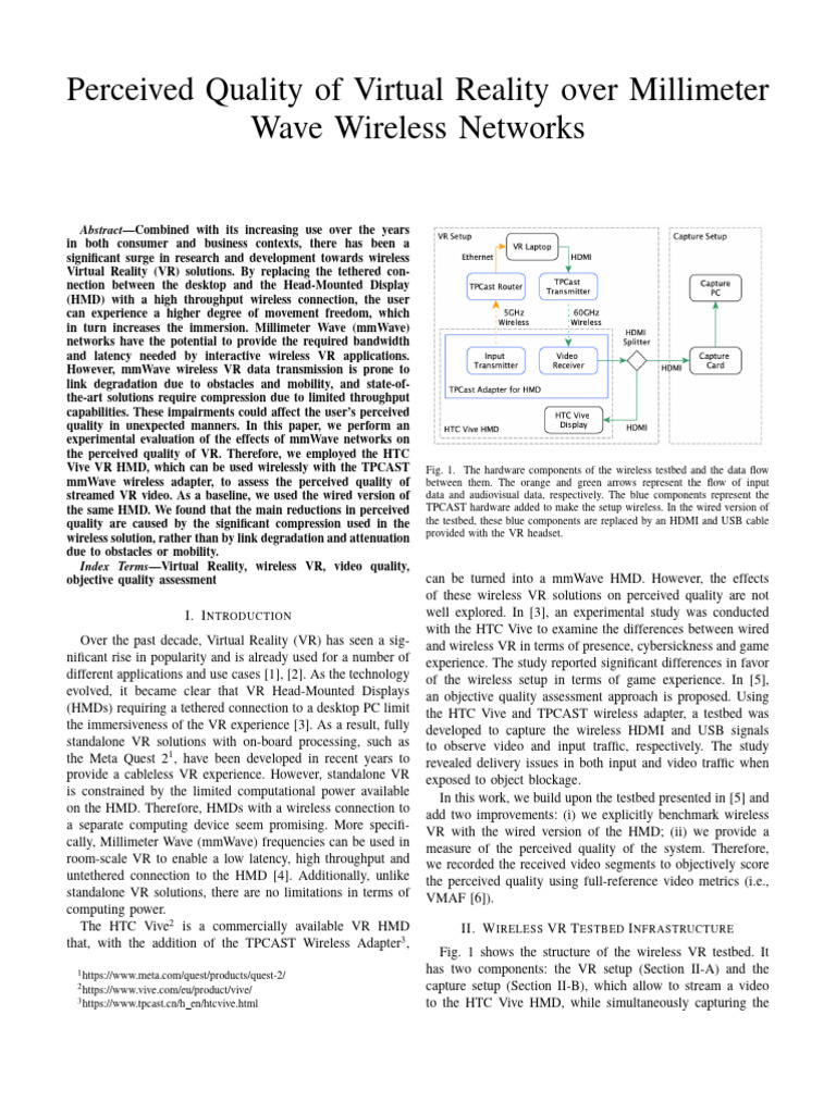 (Visualization) Mmwave Wireless VR Data Transmission | PDF | Virtual Reality | Video